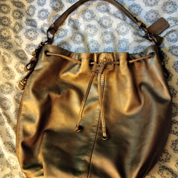 Coach | Bags | Coach Gold Purse With Conceal Carry Pocket | Poshmark